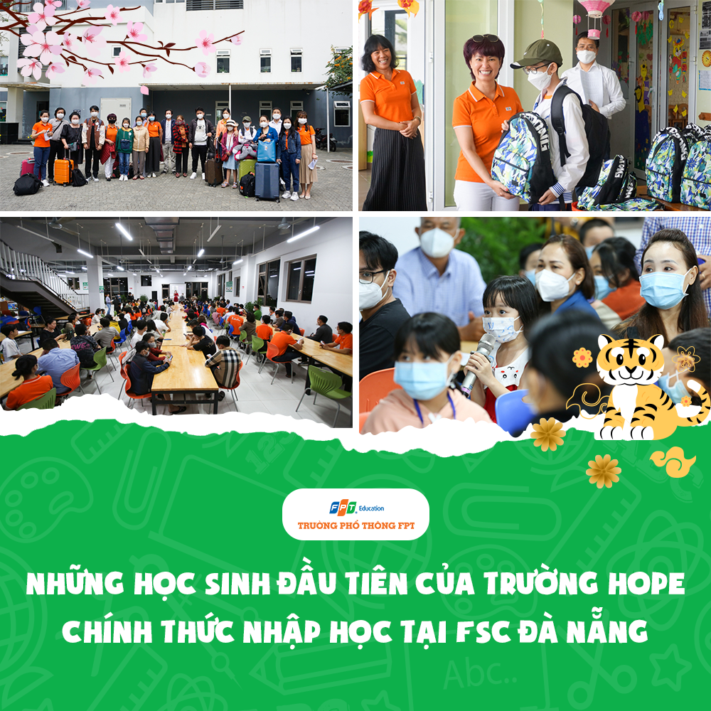 Những học sinh đầu tiên của trường HOPE chính thức nhập học tại FSC Đà ...